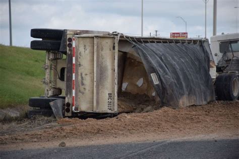 18 Wheeler Barrels Through Loop 410 Guardrail Falls Down Embankment