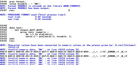 solved set numeric missing value as na sas support communities
