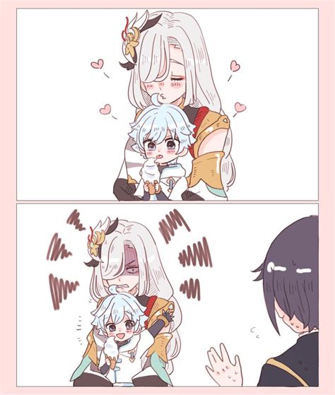 Shenhe Chongyun And Xingqiu Genshin Impact Drawn By Cocotsuko1204