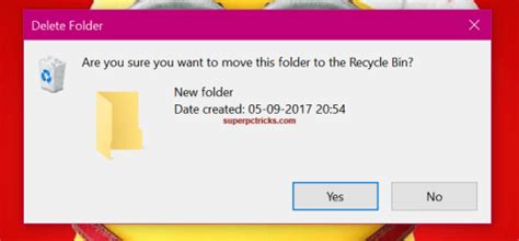 How To Enable Delete Confirmation Dialog Box In Windows 10