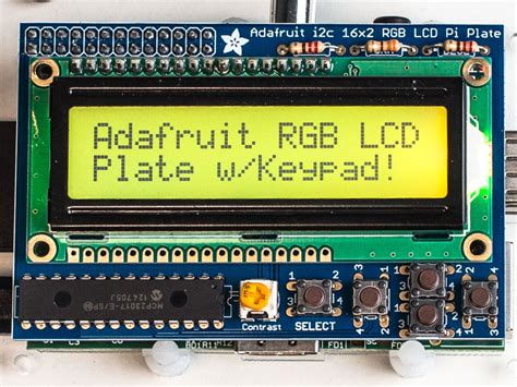 adafruit rgb positive 16x2 lcd keypad kit for raspberry pi id 1109