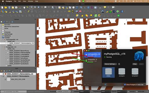 getestet qgis and postgresql 14 and postgis geoobserver