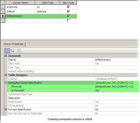 computed columns in tsql ms sql keys
