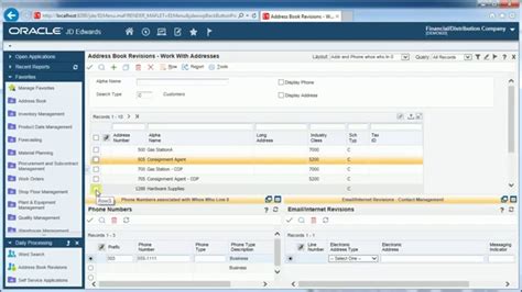 jdedwards 9 2 interface walkthrough jde e1 92 navigation youtube
