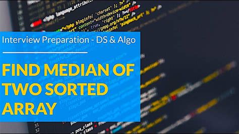 find median of two sorted arrays of different sizes data structure