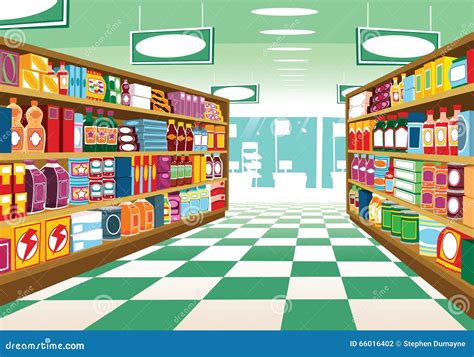 Grocery Store Aisle Clipart