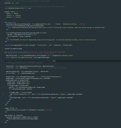 [solved] flutter error exception error running pod install after