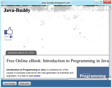 java buddy march 2012