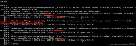 [已解决] error unmappable character for encoding ascii （java编译过程中出现的错误