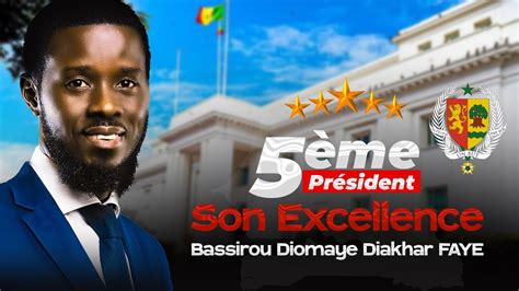 🔴portrait Président Bassirou Diomaye Faye De « Plan B à Cinquième