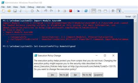 powershell error import module file azurerm psm1 cannot be loaded