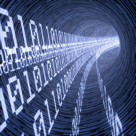 a tunnel from a computer program code programmer strings of code