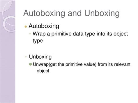 autoboxing and unboxing in java pdf