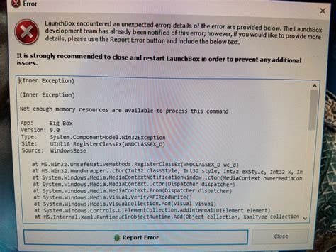 big box crashing troubleshooting launchbox community forums