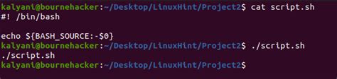 get the absolute path of a script in bash