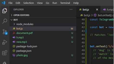 node js bot start method geeksforgeeks