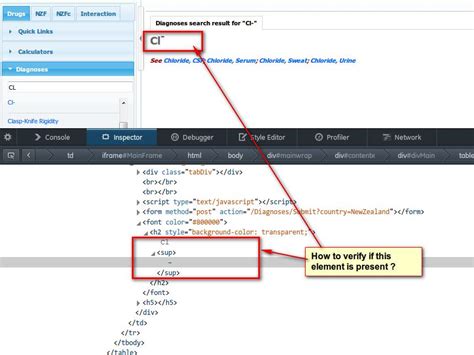 how to use selenium ide to verify a html element not present stack