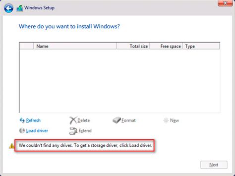 how to fix we couldn t find any drives while installing windows
