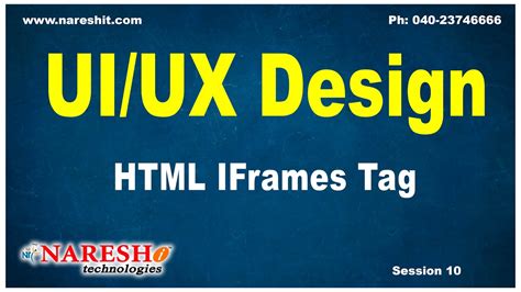 session 10 html iframes tag ui ux tutorials ui technologies