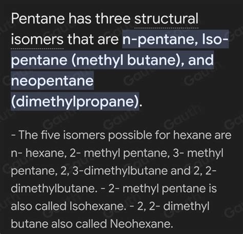 Solved 22 Recognize Isomers Draw The Isomers Of Pentane Draw The