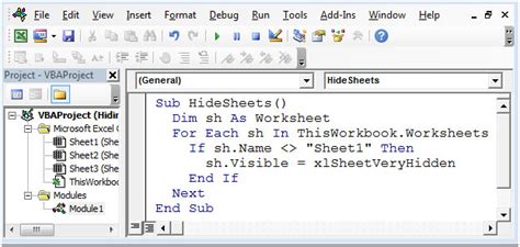 how to hide multiple sheets using vba in microsoft excel 2010
