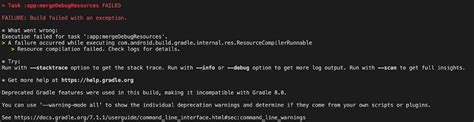 execution failed for task app mergedebugresources in ionic3 using