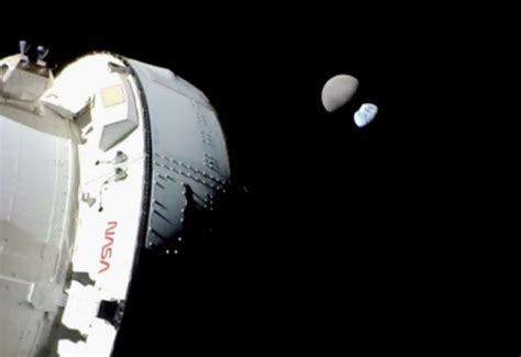 Orion Capsule Watches The Moon Eclipse Earth At Farthest Point Of