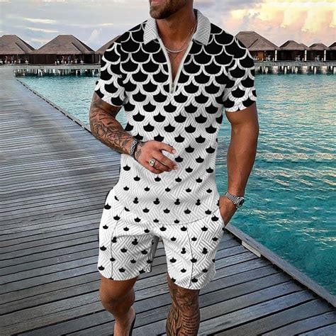 Akiihool Mens Summer Shorts Sets Mens Short Sets Outfits 2 Piece