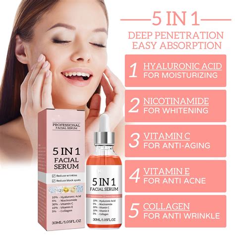 5 In 1 Aging With Vitamin C Vitamin E Collagen And Vitamin C For Facial