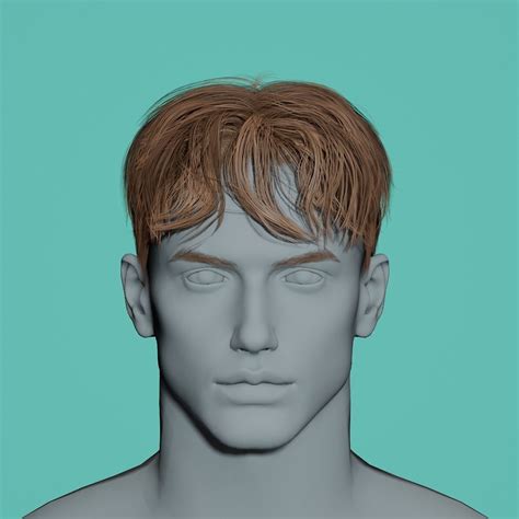 3d Model 6 Real Time Man Hairstyles Collection 01 Low Poly 3d Model Vr