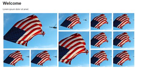 html how to make flexbox grid images responsive stack