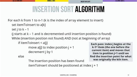 sorting selection sort bubble sort insertion sort youtube