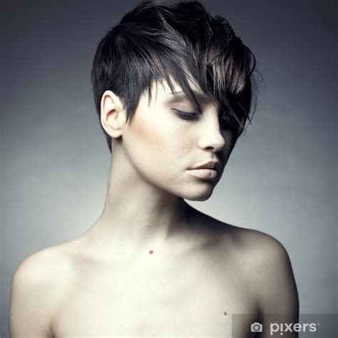 Vinilo Pixerstick Retrato De Mujer Sensual Hermosa Pixers Es