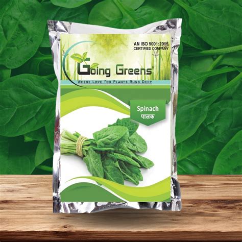 Open Pollinated Spinach Seeds Palak Going Greens