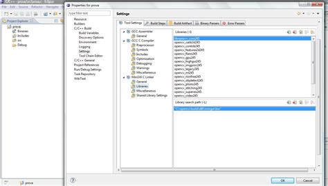opencv problem with eclipse windows vista opencv qanda forum