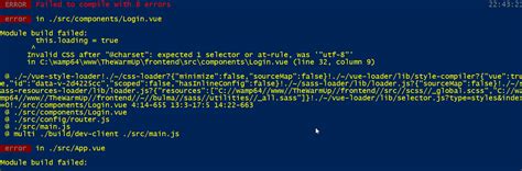 error loading sass file in vue files with styles with scss syntax