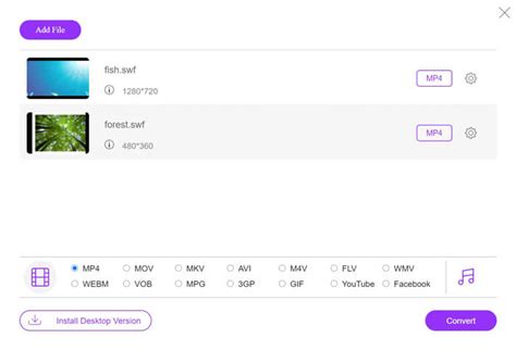 swf to mp4 free convert swf to mp4 online and pc