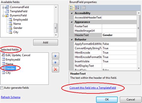 sql server and c video tutorial gridview templatefield in asp