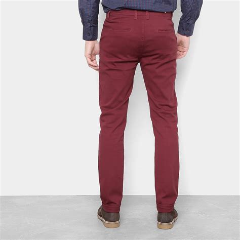 Calça Sarja Skinny Watkinsandkrown Bolso Faca Masculina Vinho Netshoes