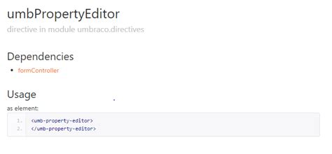 umbraco backoffice angular components using umbraco and getting