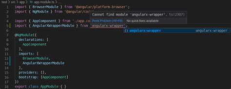 typescript bad packaged library angular custom library