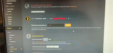 allow plex remote access