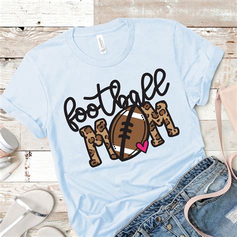 Football Mom Svg Football T Shirt Cricut Cut File Sports Etsy