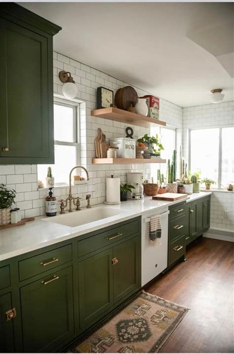 40 Beautiful And Refined Olive Green Kitchens Digsdigs