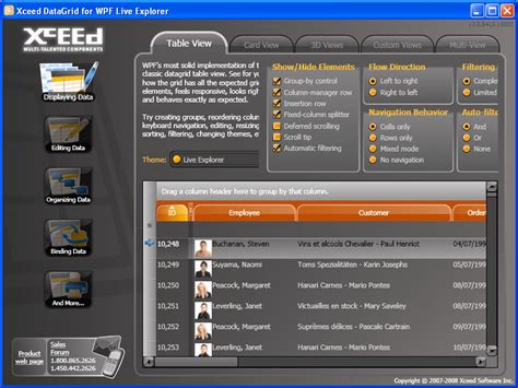 xceed datagrid for wpf standard
