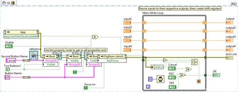 modify prompt user input express vi to have default values using