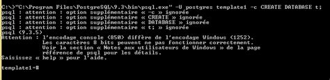 batch file psql exe postgresql create database via cmd stack overflow