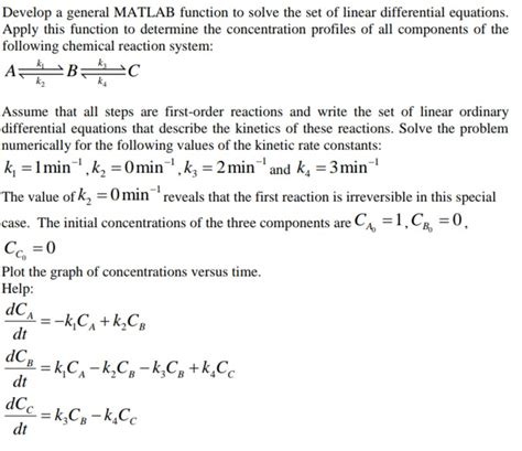 solved develop a general matlab function to solve the set of