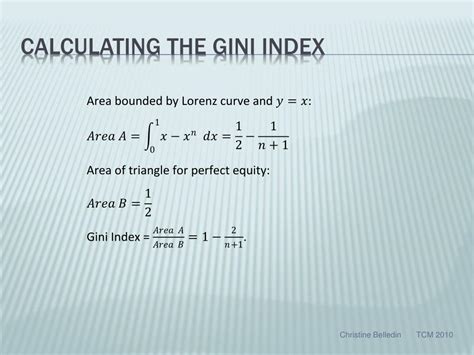 Ppt The Gini Index Using Calculus To Measure Inequity Powerpoint