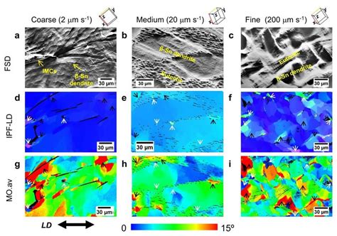 Higher Magnification Ebsd Crystal Orientation Maps Showing
